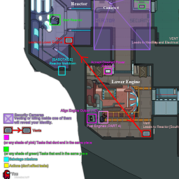 Among Us Interactive Maps. with name The Skeld