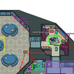 Among Us Interactive Maps. with name The Skeld