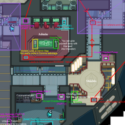 Among Us Interactive Maps. with name The Skeld