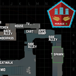 Counter Strike 2 Interactive Maps. with name Mirage