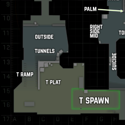 Counter Strike: Global Offensive Interactive Maps. with name Dust II
