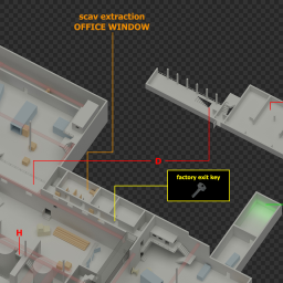 Escape From Tarkov Factory Map 012 Karte "Das Labor" (The Lab)