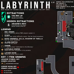 Labyrinth Map — Escape From Tarkov Interactive Map | GameMaps